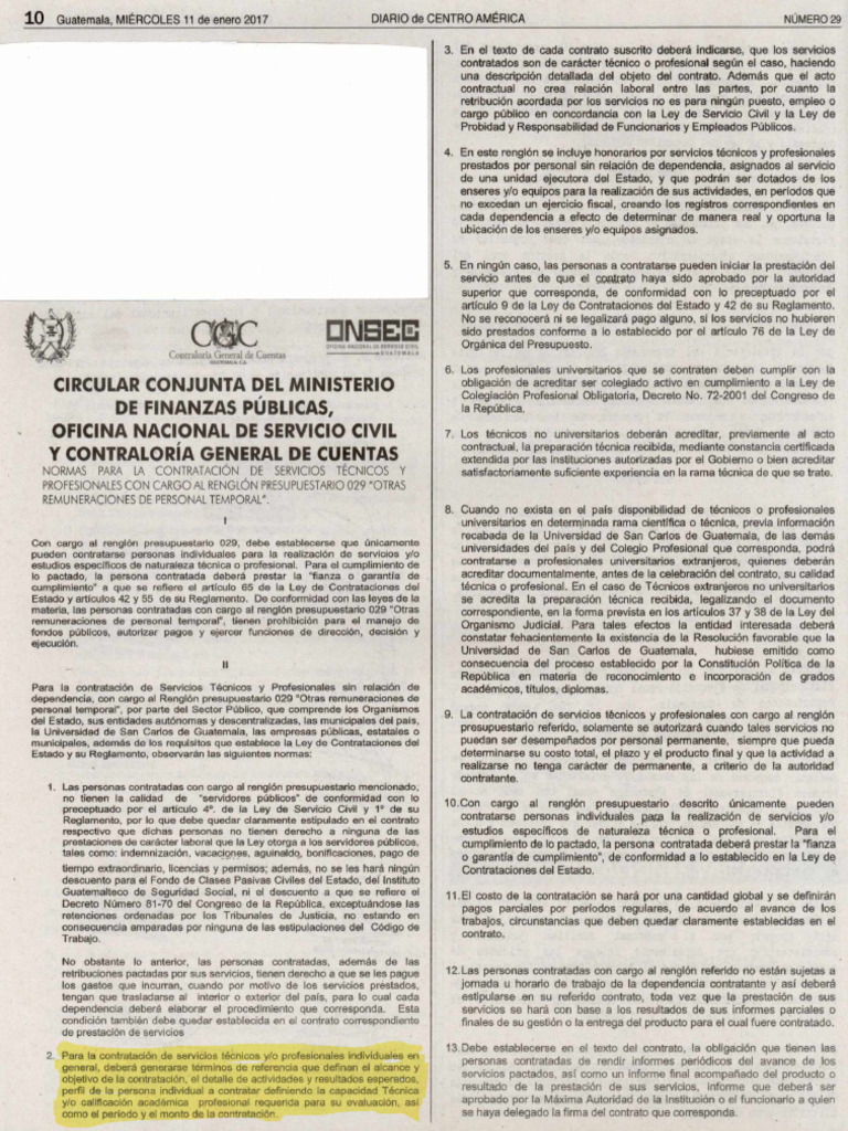 Circular Conjunta MFP Onsec CGC | PDF