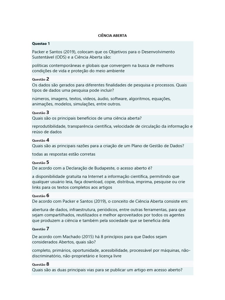 Ciência Aberta | PDF | Código aberto | Science