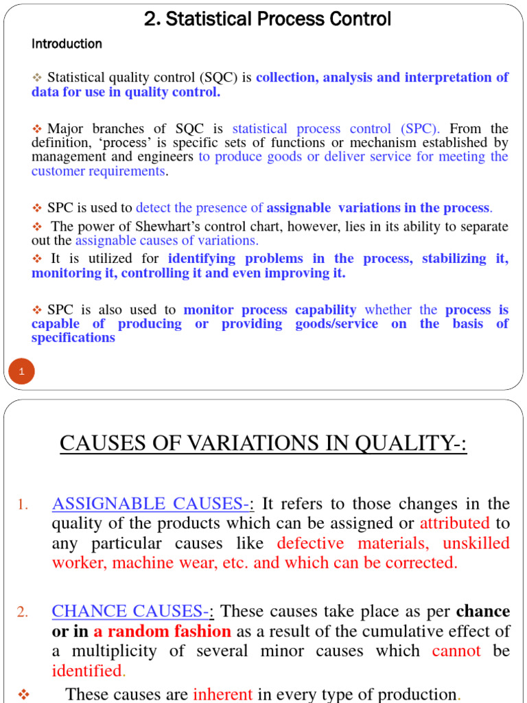 Chapter 2 - SPC | PDF | Standard Deviation | Statistics
