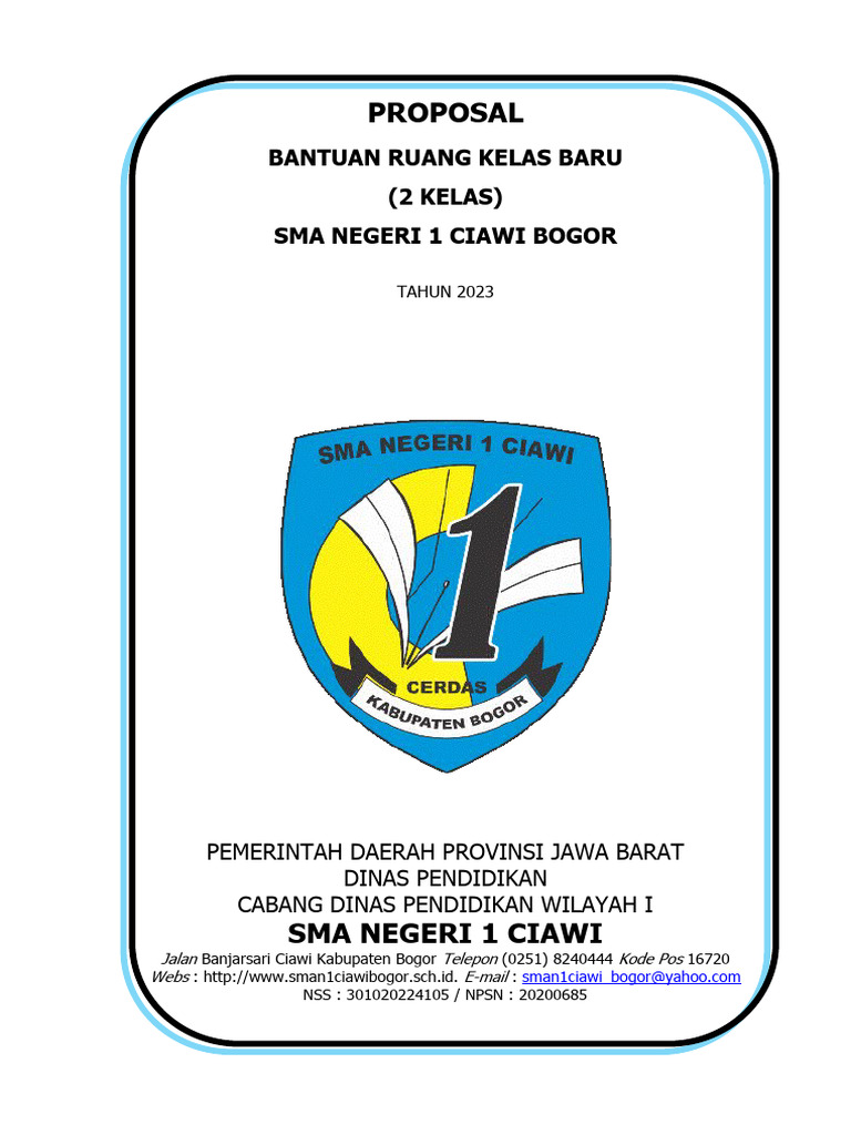 Proposal 2 Ruang Kelas Baru-Edit | PDF