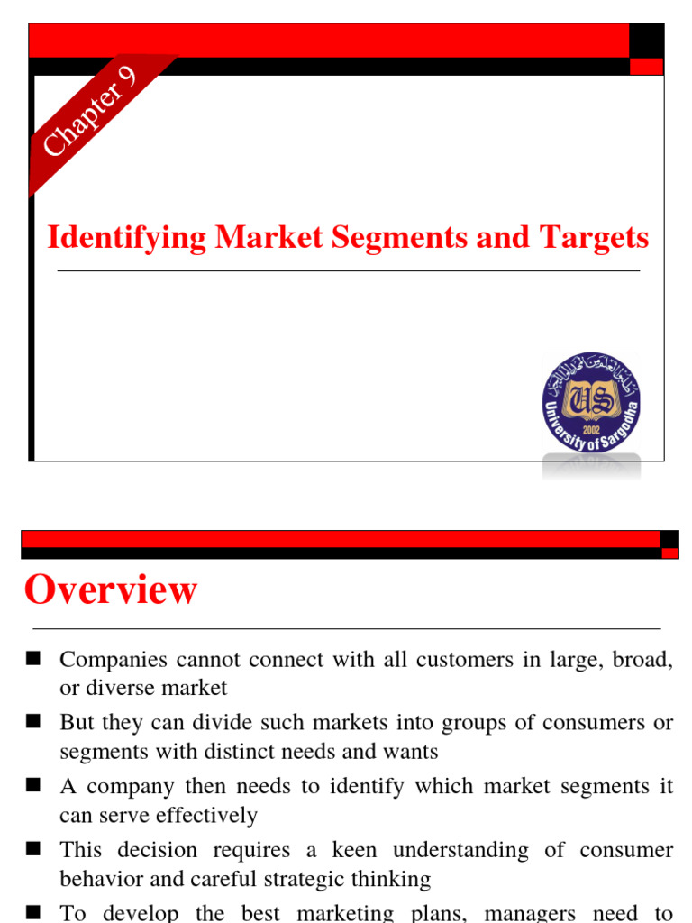 Chapter 9 - Identifying-Market-Segments-And-Targets | PDF | Market ...