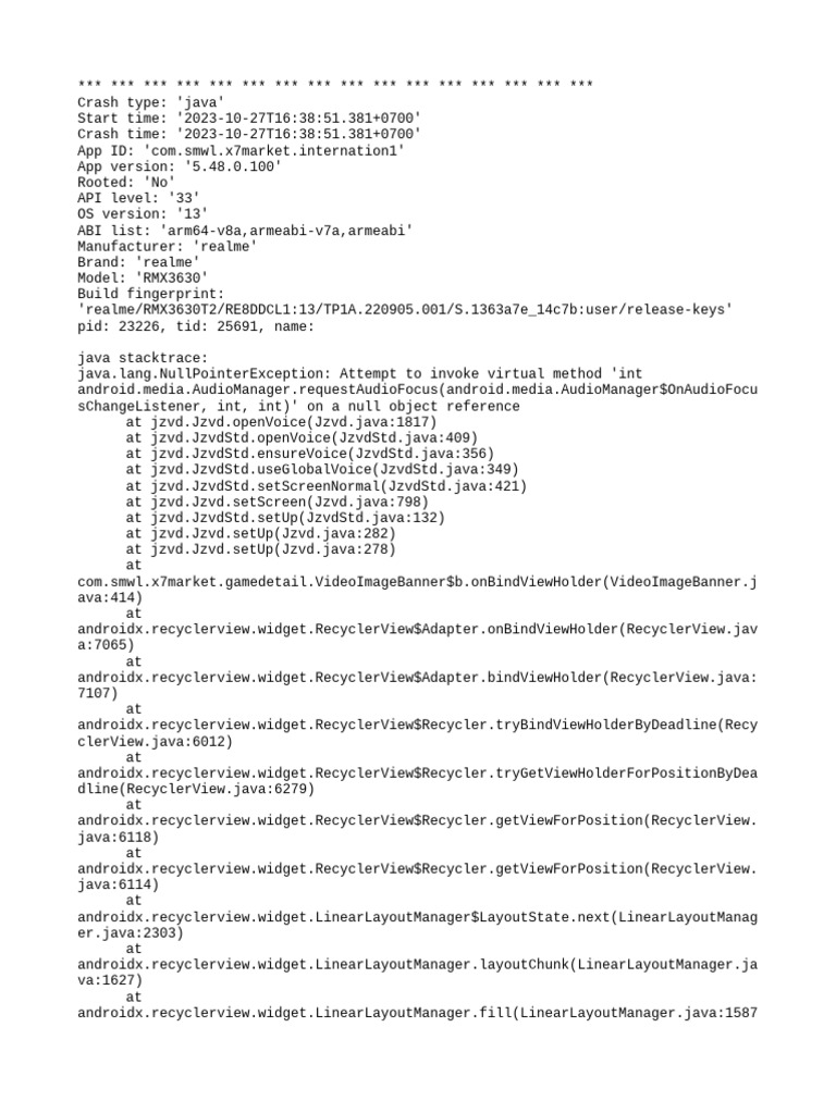 Catchlogs - 2023-10-27 at 16-38-51 - 5.48.0.100 (1375) - .Java | PDF | Java (Programming ...