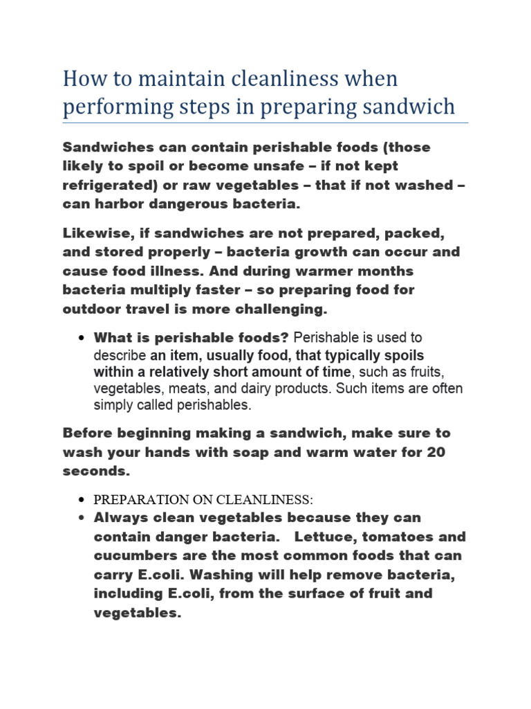 How-to-maintain-cleanliness-when-performing-steps-in-preparing-sandwich ...