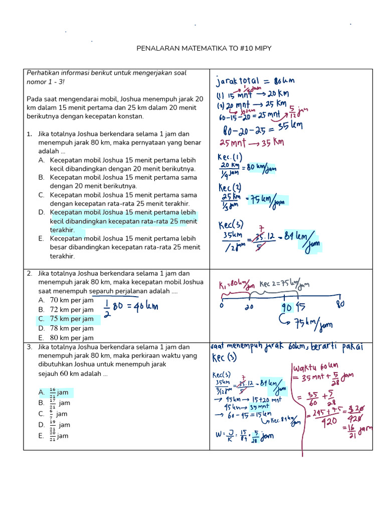 Pembahasan Penalaran Matematika | PDF | Griya & Taman
