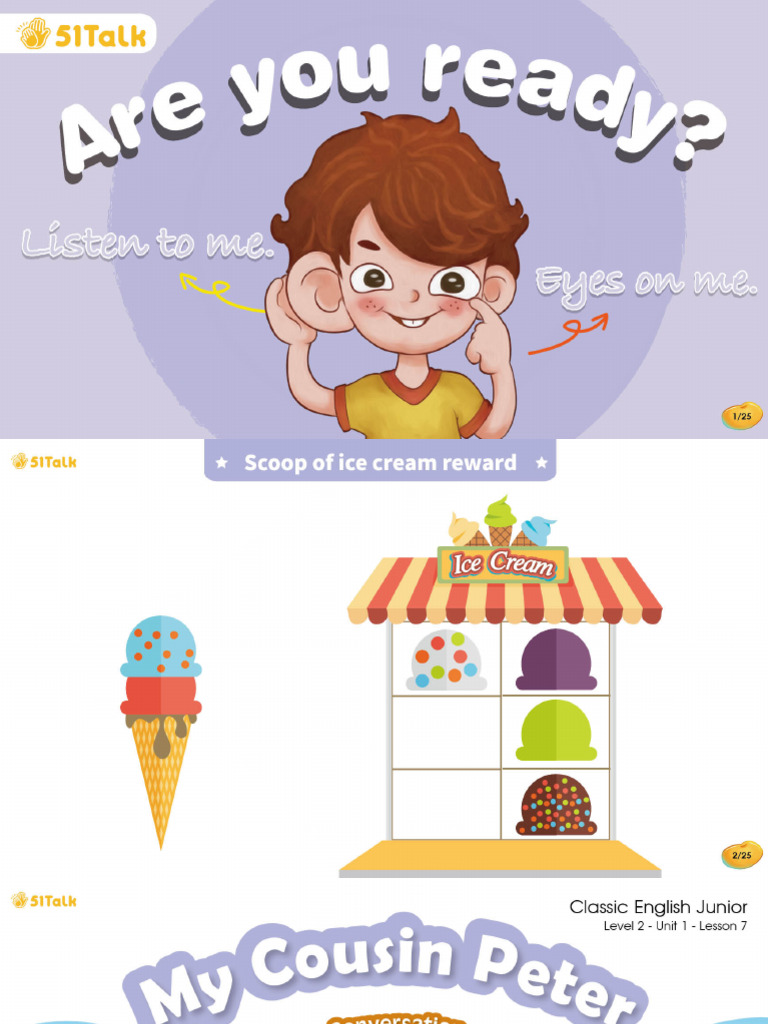 Level 2 - Unit 1 - Lesson 7 - My Cousin Peter | PDF