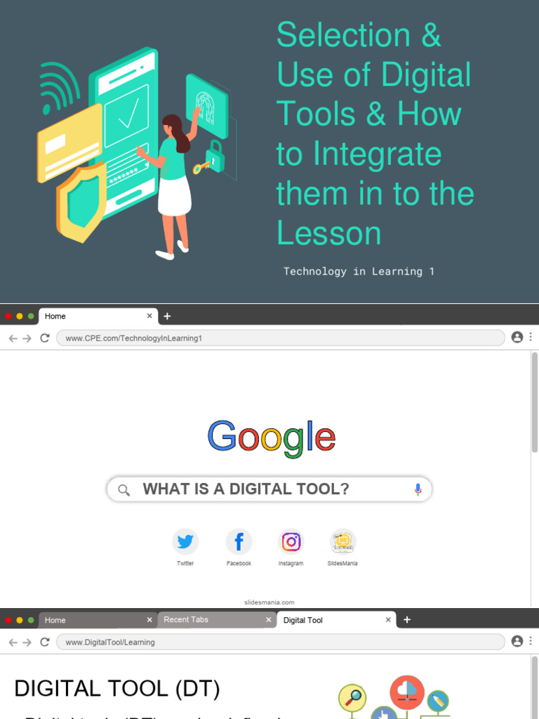 Selection and Use of Digital Tool | PDF | Qr Code | Telephone