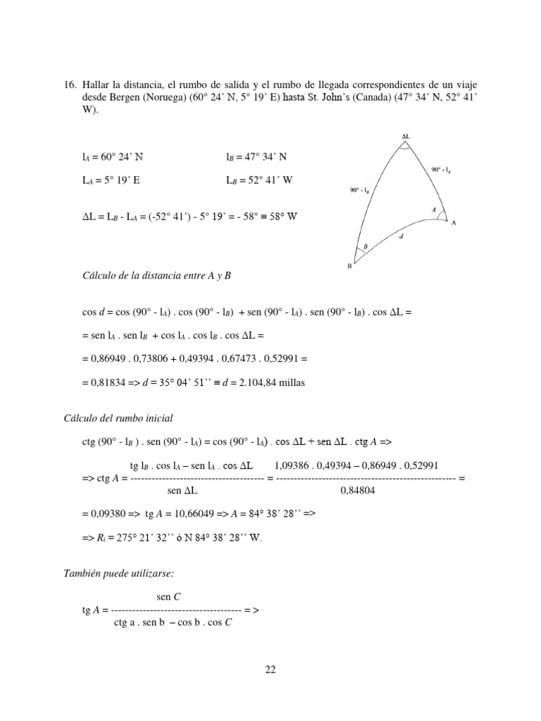 Trigonometría Esferica - Tema 6 Aplicación de La Trigonometría Esférica ...