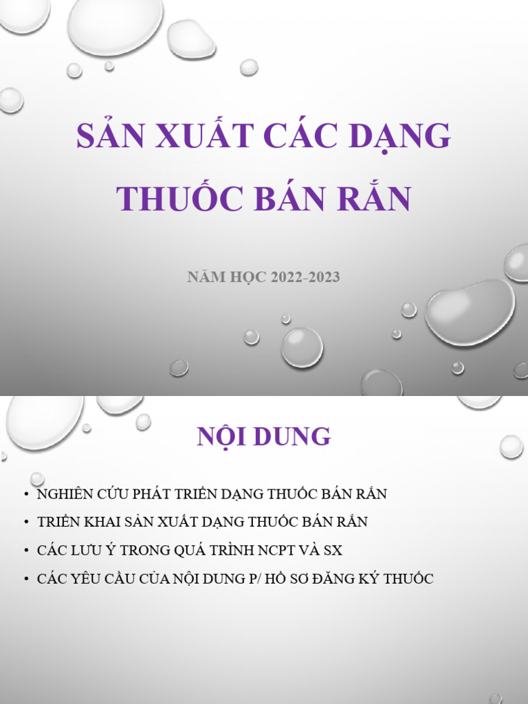 NH22-23 NCSXPT các dạng thuốc bán rắn | PDF