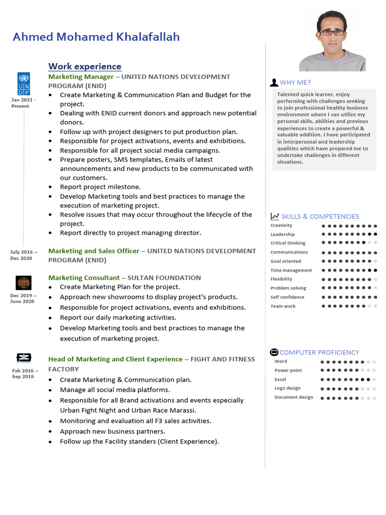 Ahmed Khalafallah's CV | PDF | Marketing | Social Media