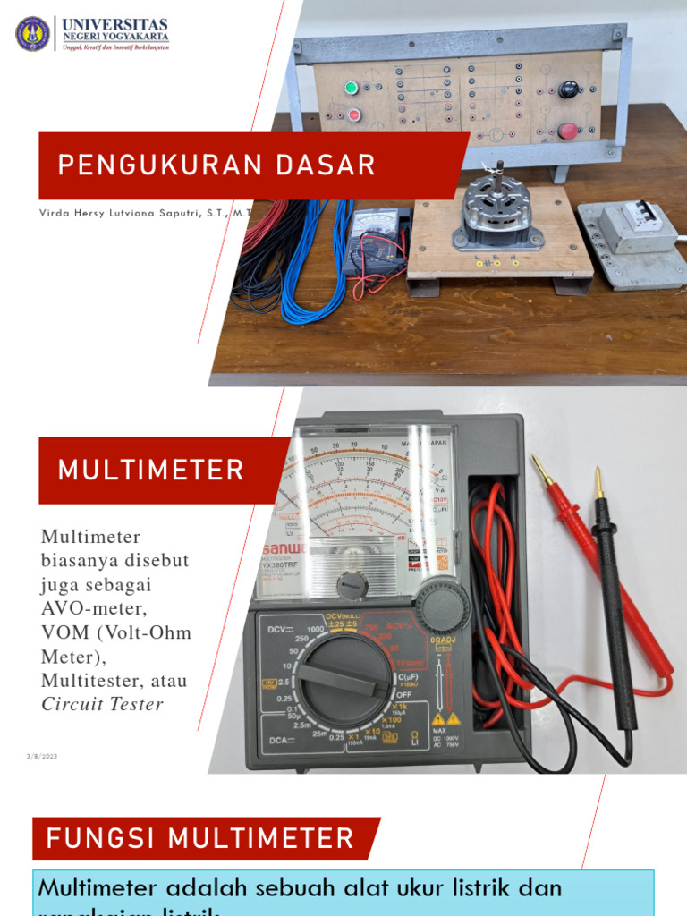 Fungsi dan Penggunaan Multimeter | PDF