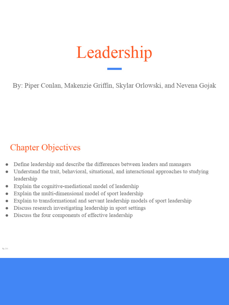 Chapter 10 Leadership | Download Free PDF | Leadership | Behavior