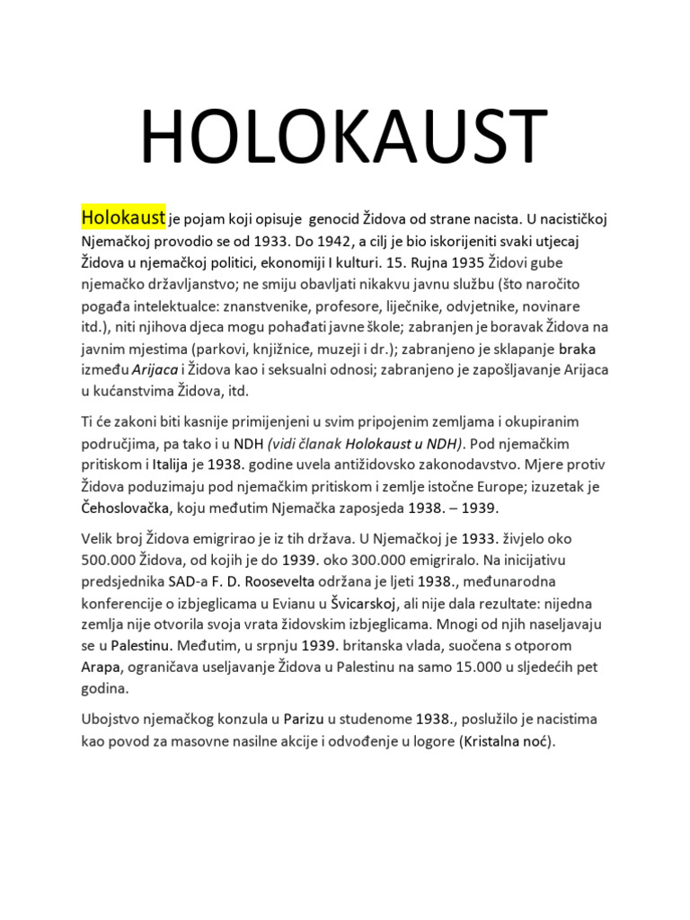 HOLOKAUST | PDF