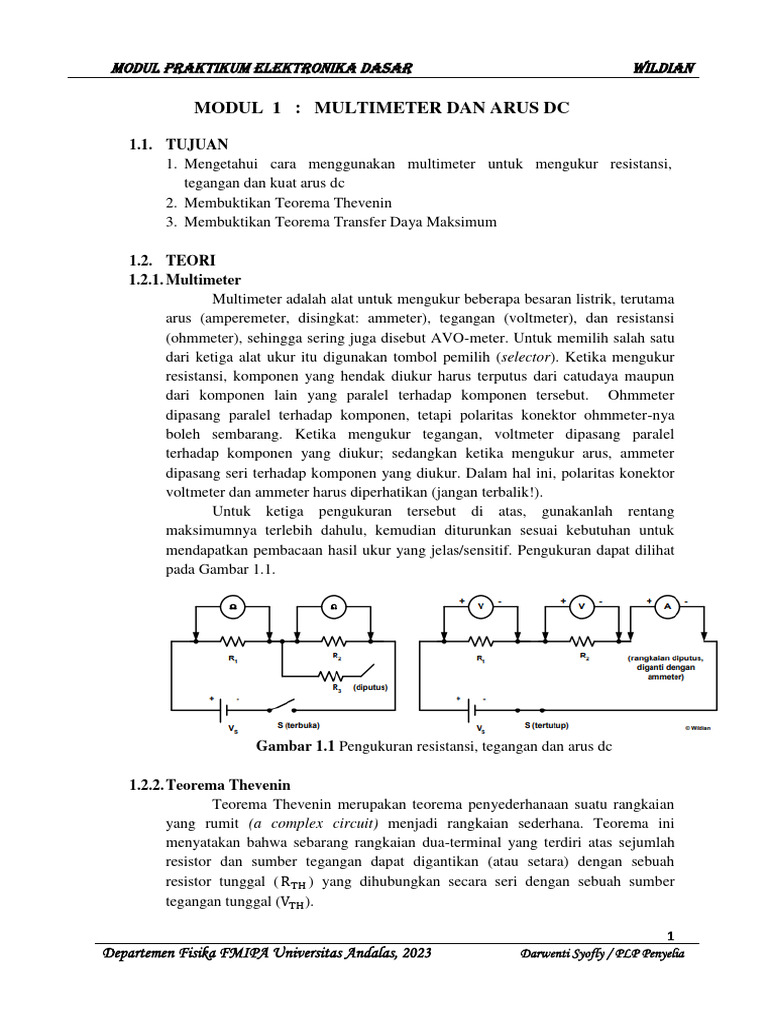 Modul Elektronika Dasarr | PDF