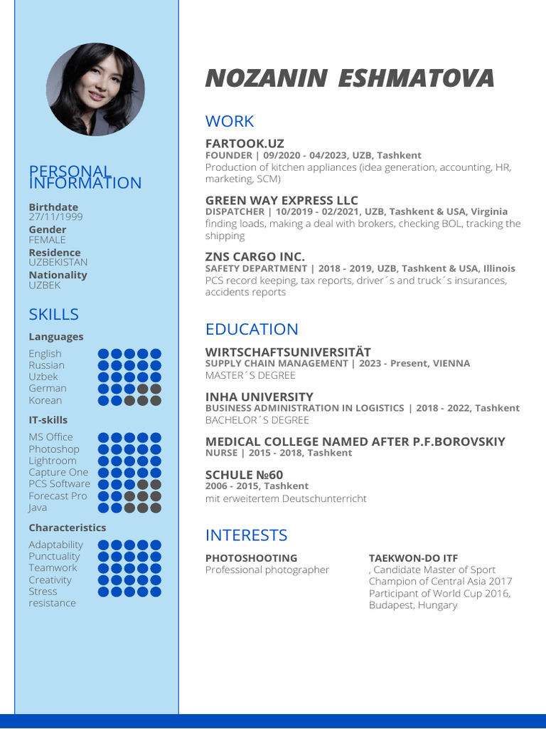 Nozanin_Eshmatova CV_Eng | PDF
