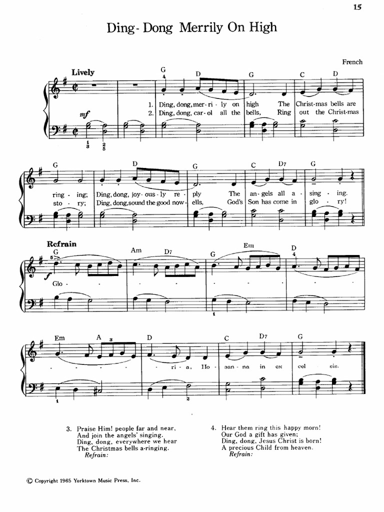 Ding Dong Marrily On High | PDF