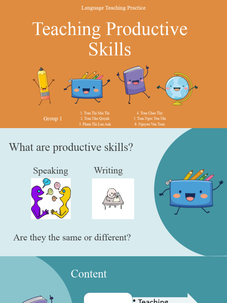 Session 7 - G1 - Teaching Productive Skills - 061023 | PDF | Fluency ...