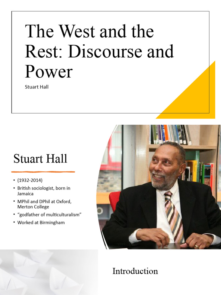 The West and The Rest: Discourse and Power: Stuart Hall | Download Free ...