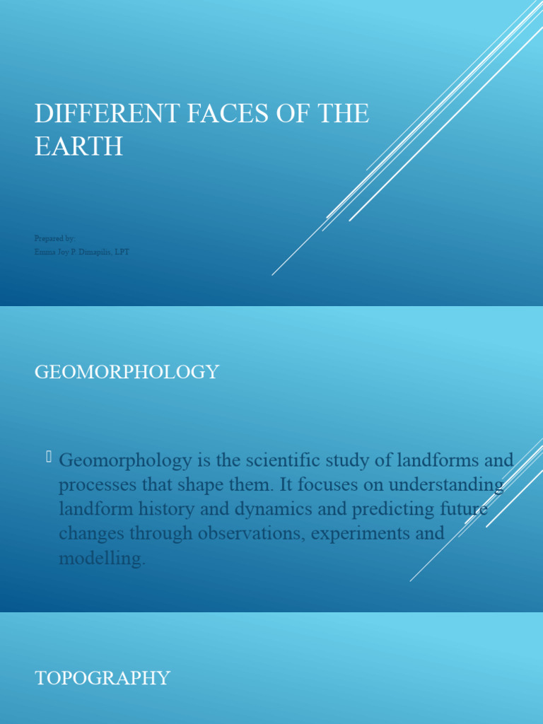 Different Faces of The Earth | PDF | Glacier | Valley