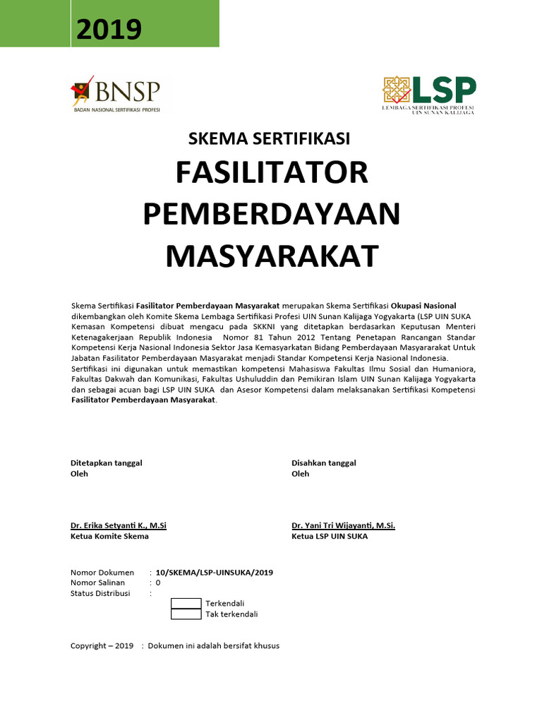 10 Skema Sertifikasi Fasilitator Pemberdayaan Masyarakat | PDF