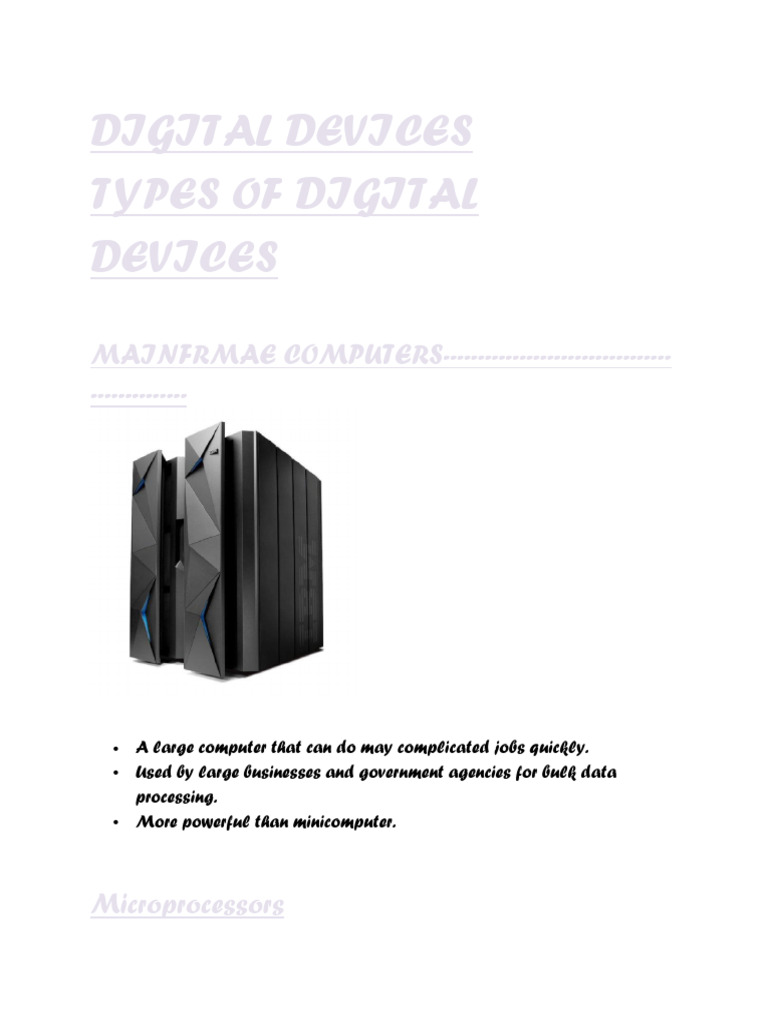 DIGITAL DEVICES Full | PDF | Desktop Computer | Personal Computers