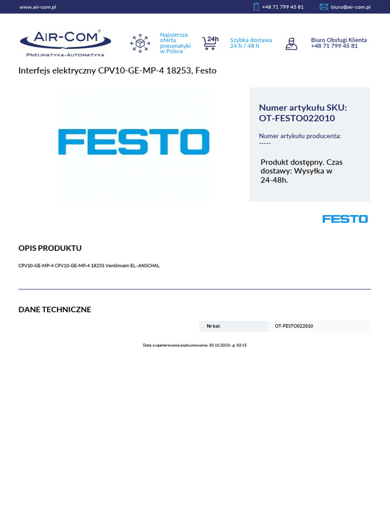 zespoly-zaworowe-i-elektrozawory-festo-interfejs-elektryczny-cpv10-ge ...