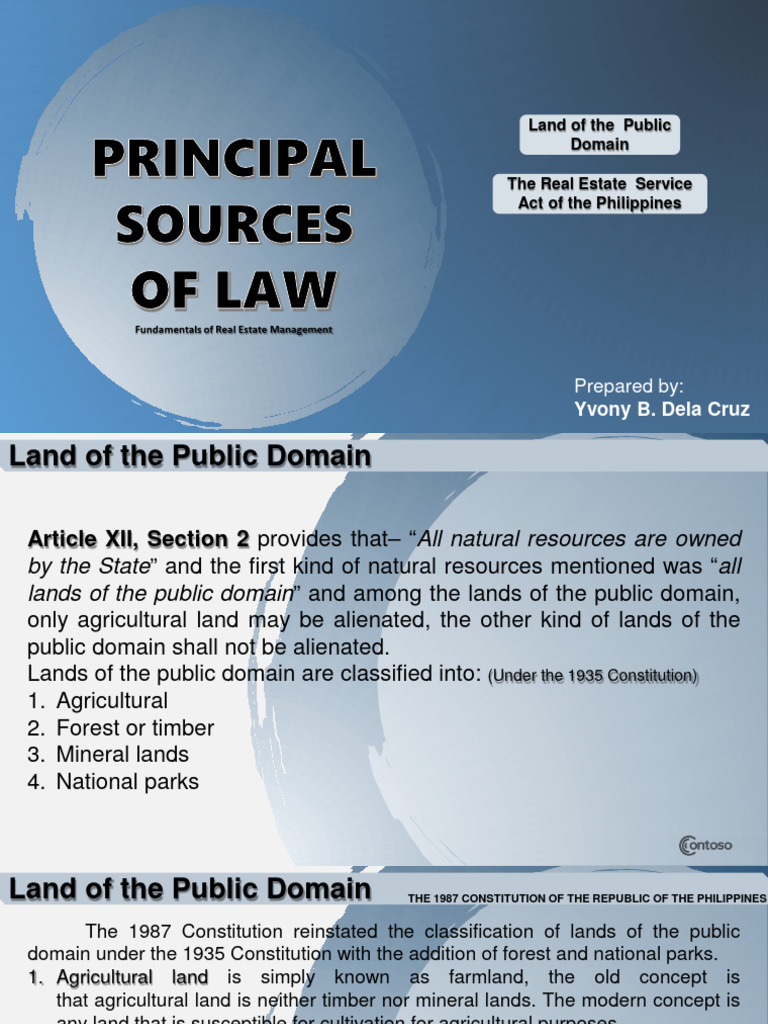 Topic 6-Principal Sources of Law | PDF | Real Estate Appraisal | Licensure