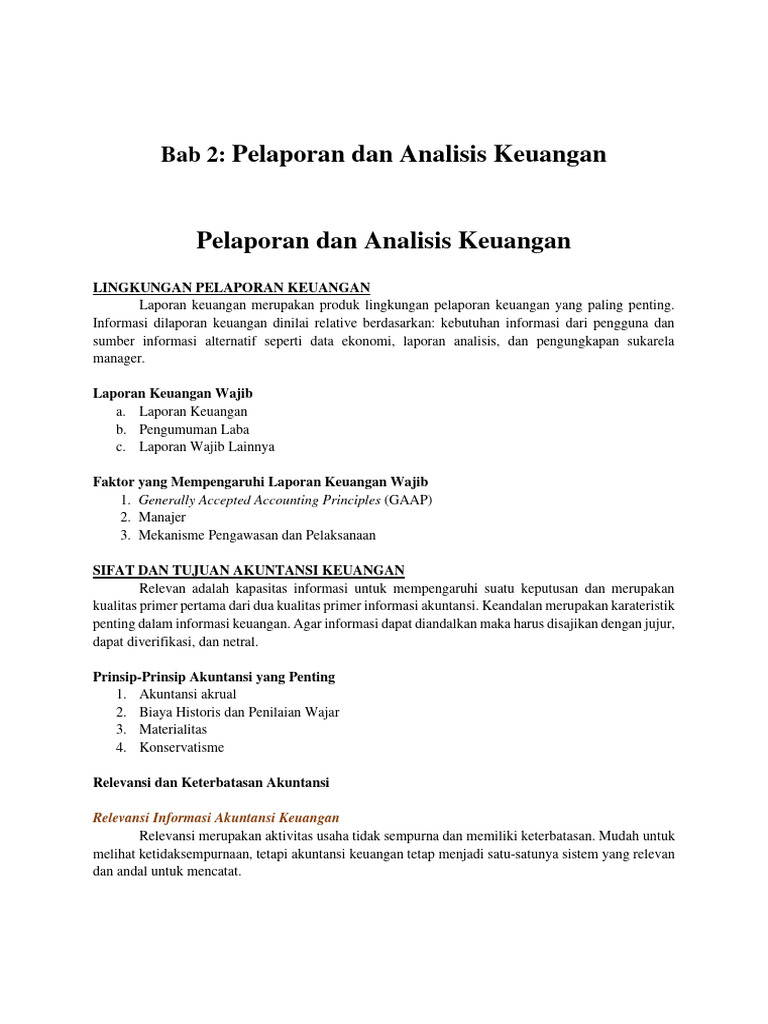 Analisis_Laporan_Keuangan_Bab_2_Pelapora | PDF
