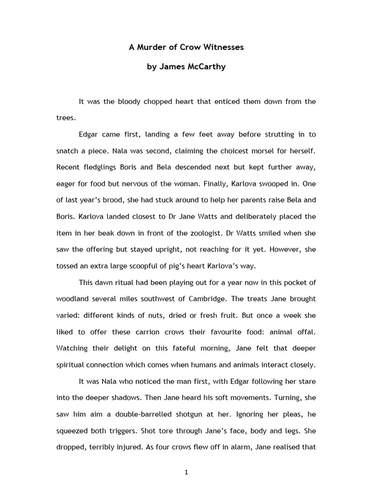 Crows, Murder, and Investigation Insights | PDF | Young Adult