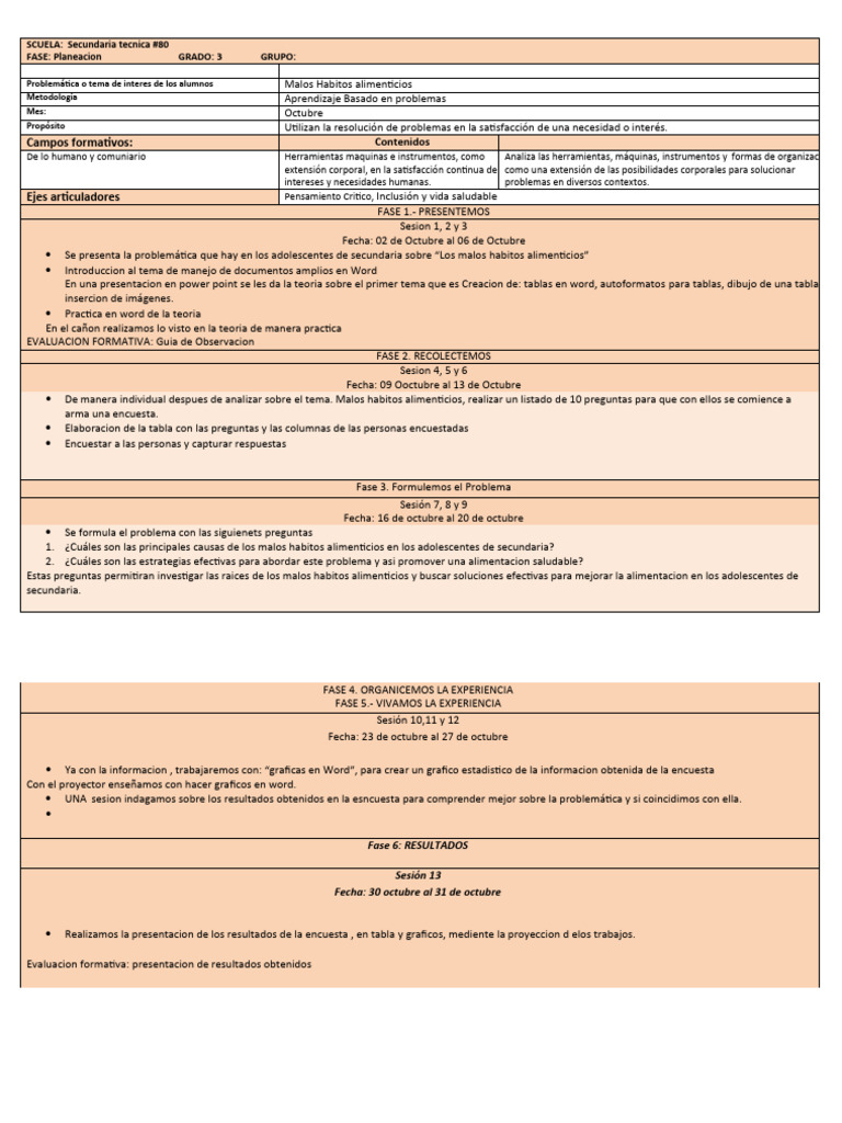 3 Grado (Octubre) Tecnologia | Descargar gratis PDF | Modificación de comportamiento | Ciencia ...