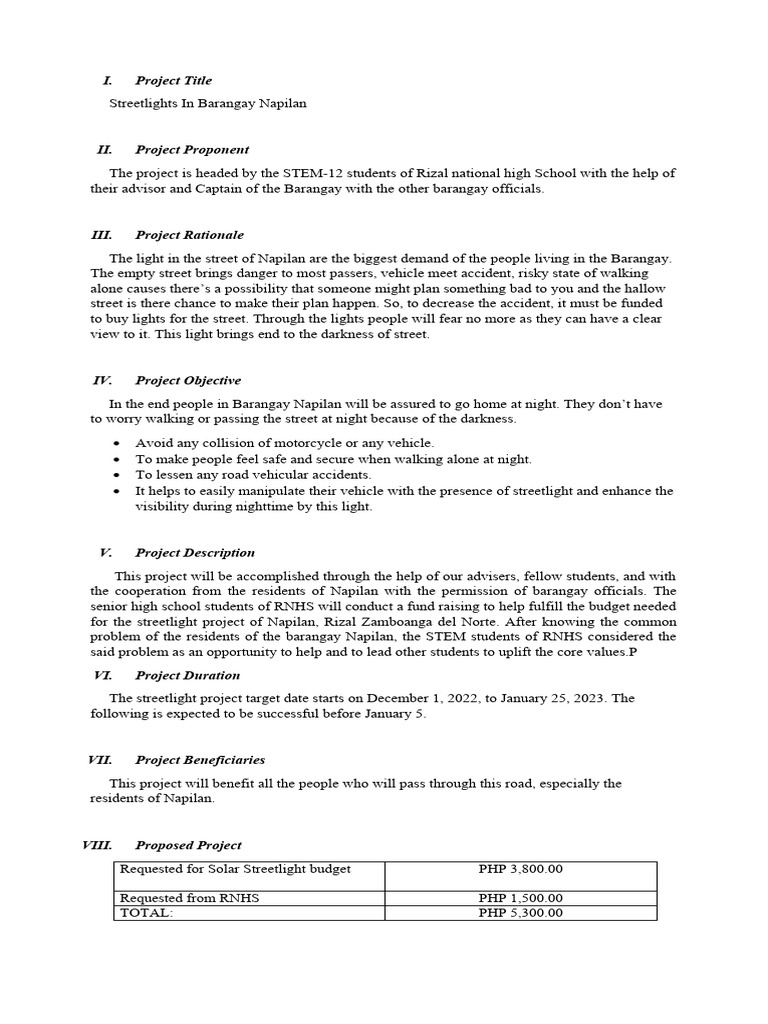 Project Proposal | PDF