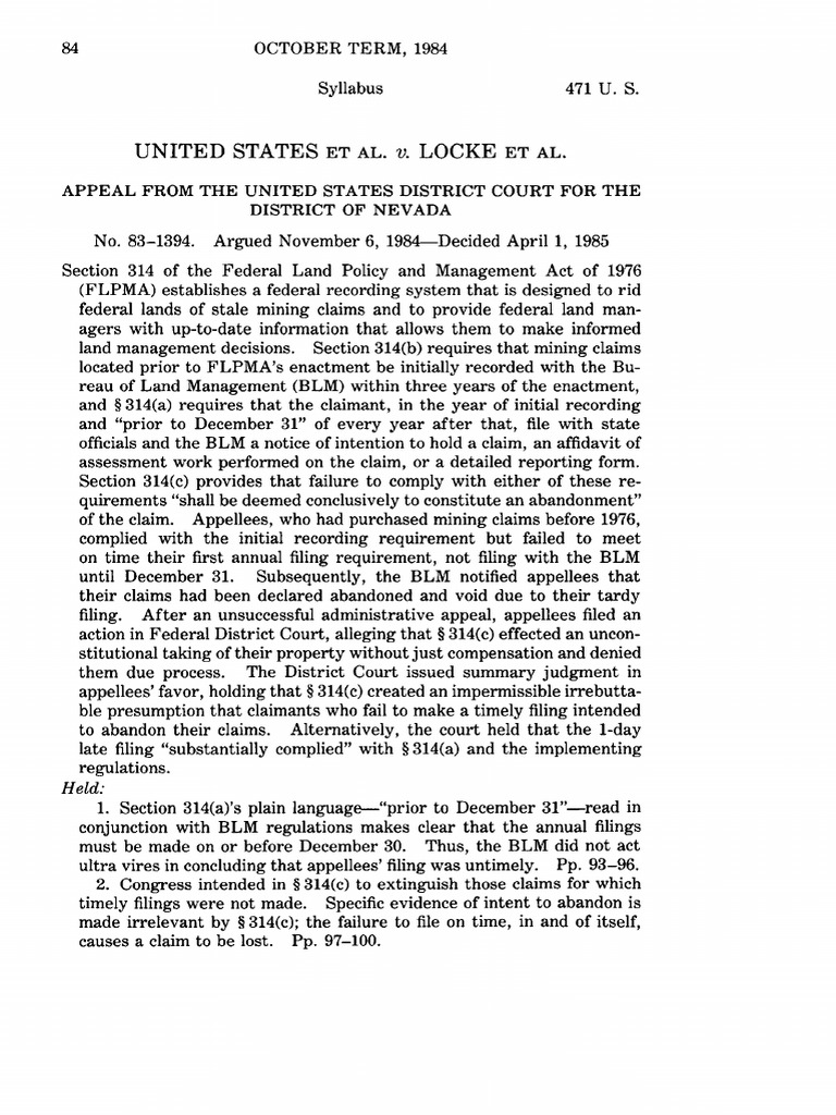 USA Vs Locke | PDF | Judiciaries | Government