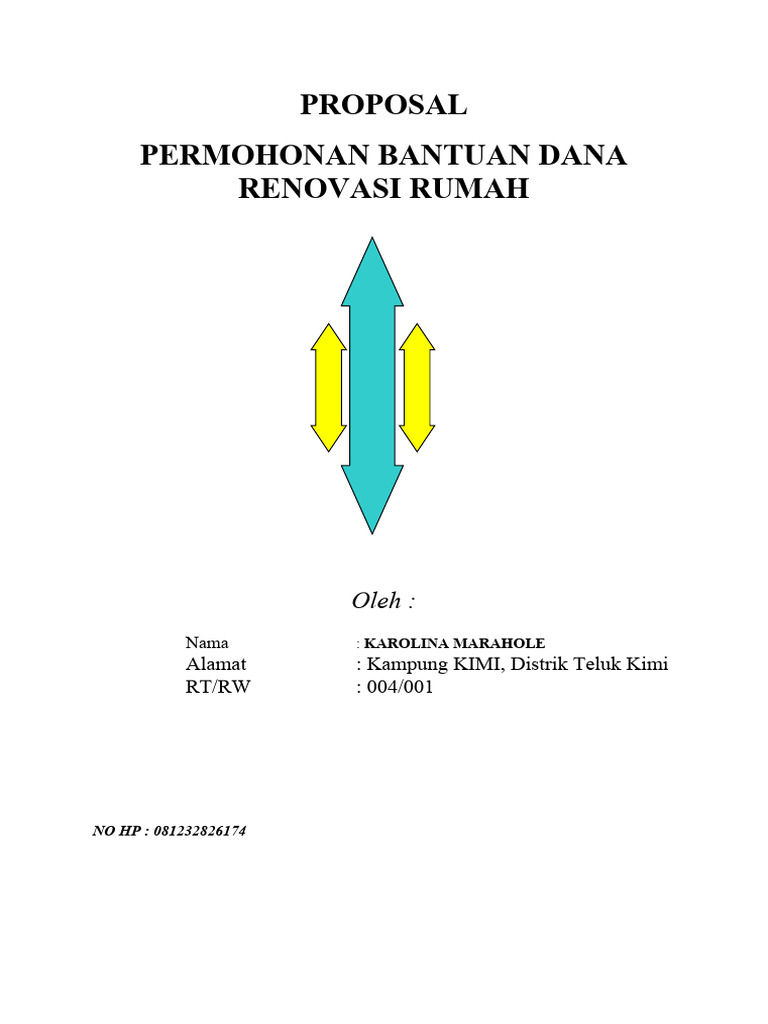 Permohonan Bantuan Dana Renovasi | PDF