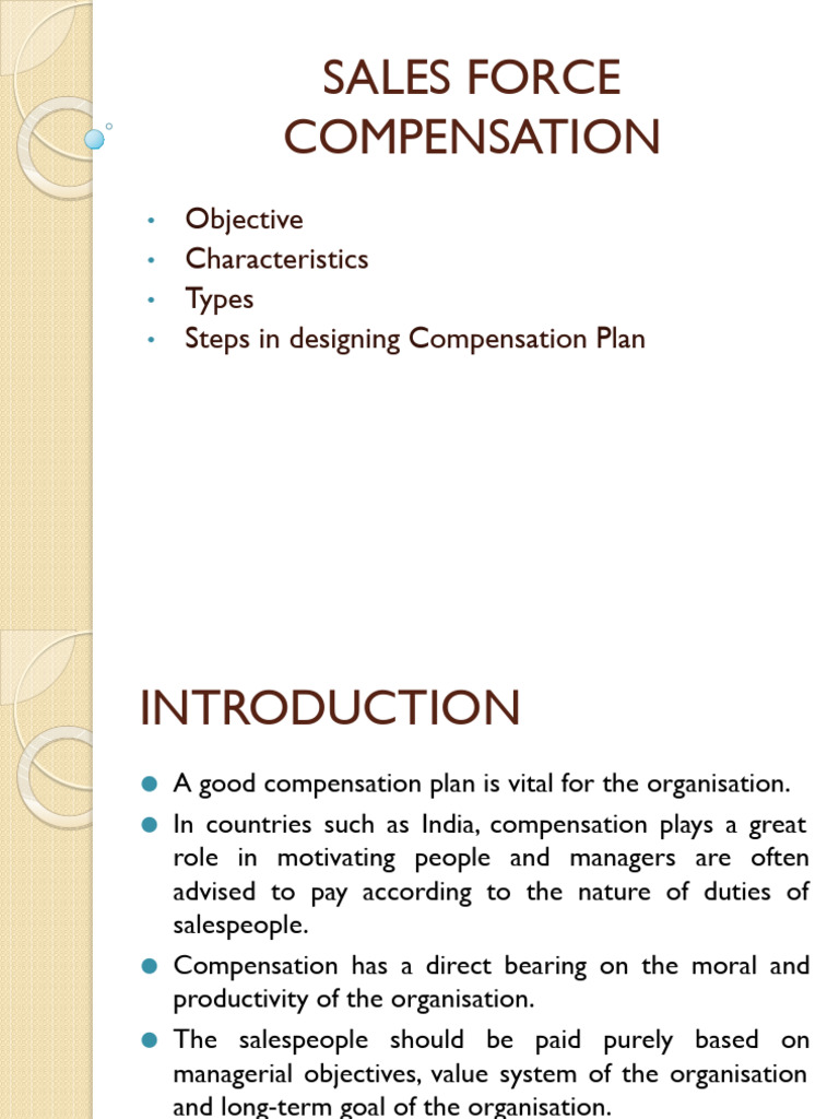 Sales Force Compensation Strategies | PDF | Salary | Sales
