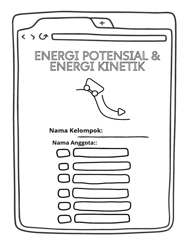 LKPD Energi Potensial Dan Energi Kinetik New | PDF
