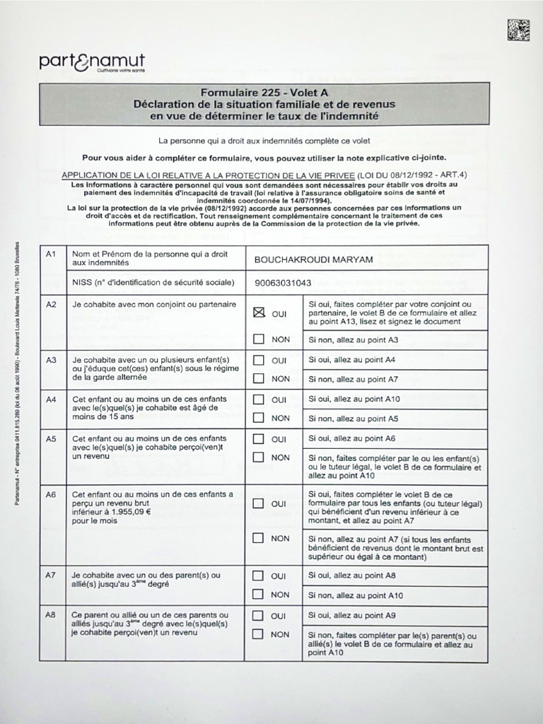Formulaire 225 | PDF