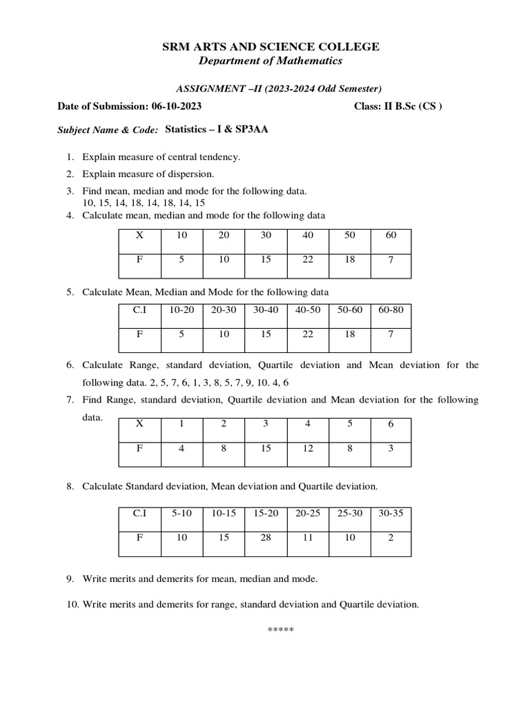 SP3AA - II B.SC (CS) | PDF