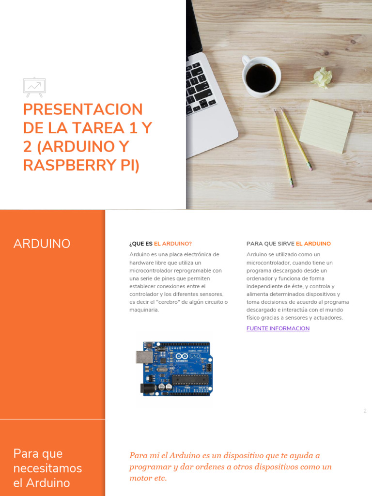 Tarea 3 y 4 | PDF | Arduino | Raspberry Pi