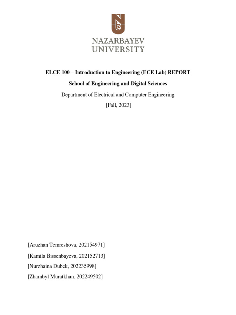 Lab ECE 2 | PDF | Arduino | Electronic Circuits