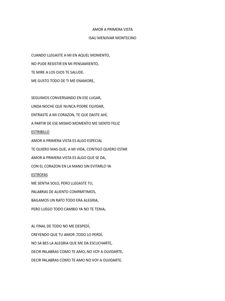 Amor A Primera Vista | PDF
