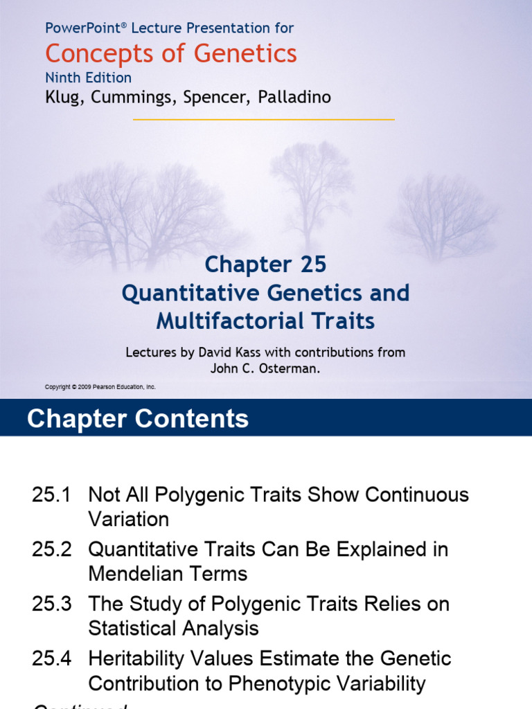 25 Lecture-Quantitative Genetics | PDF | Quantitative Trait Locus ...