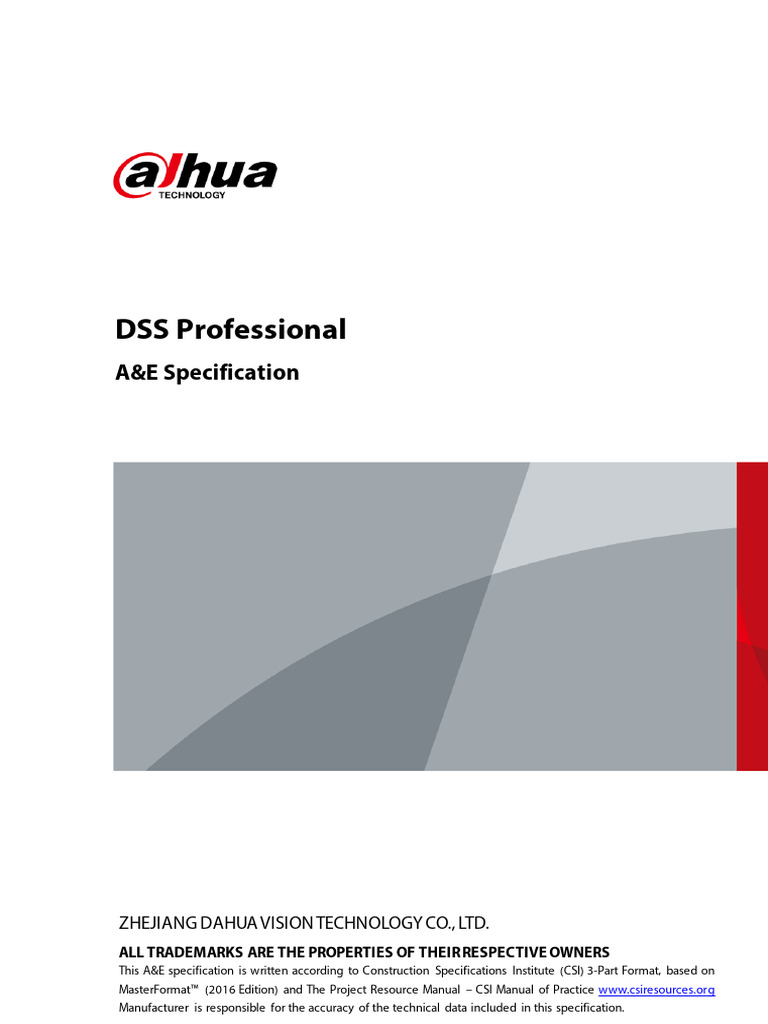 DSS-Professional AE Specification V8.3.0 20230713 | PDF | Computer Network | 64 Bit Computing