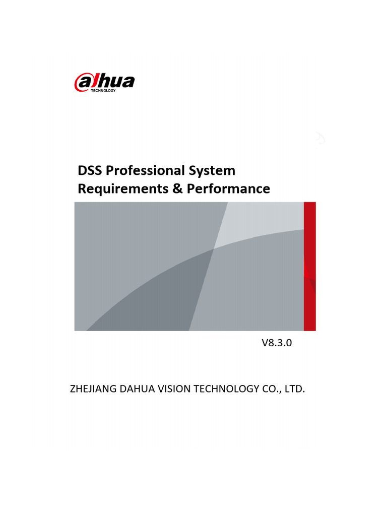 DSS Professional System Requirements and Performance V8.3.0 20230919 | PDF | 64 Bit Computing ...