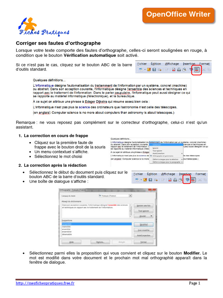 Corriger ses fautes d'orthographe facilement | PDF | Ordinateurs