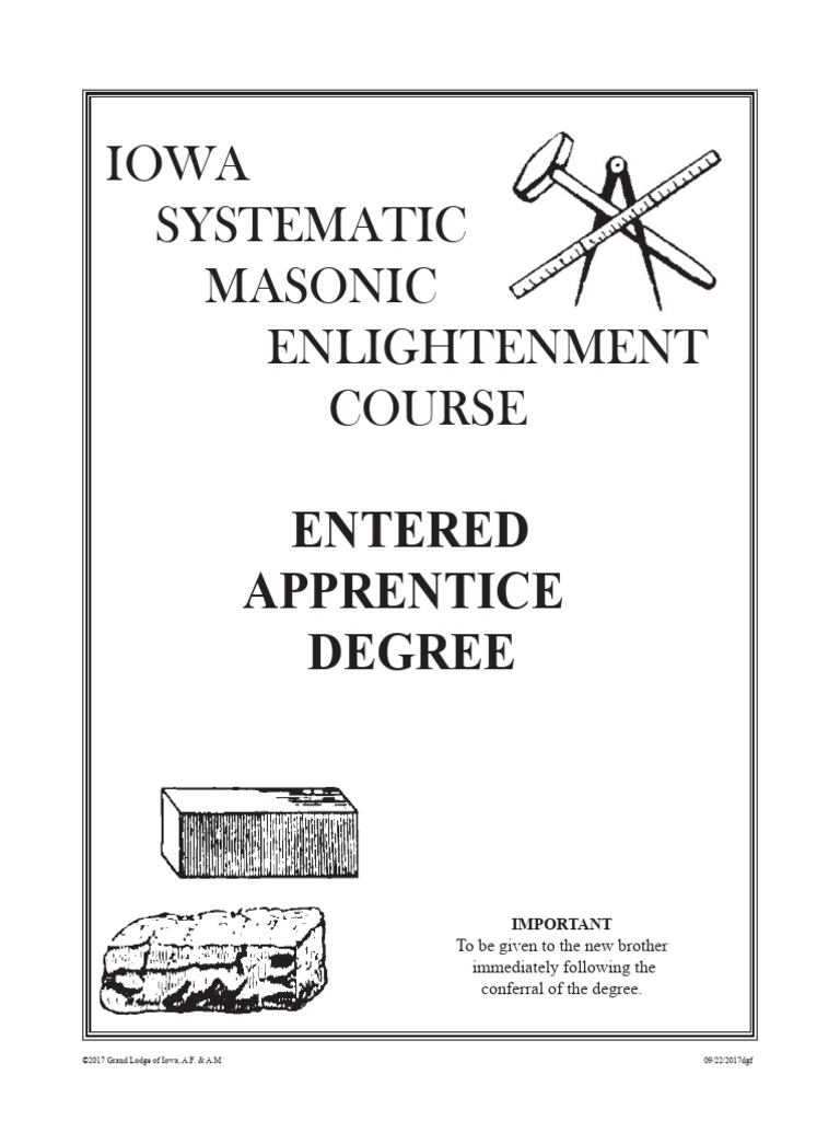 Entered Apprentice Degree Overview | PDF | Freemasonry | Masonic Lodge