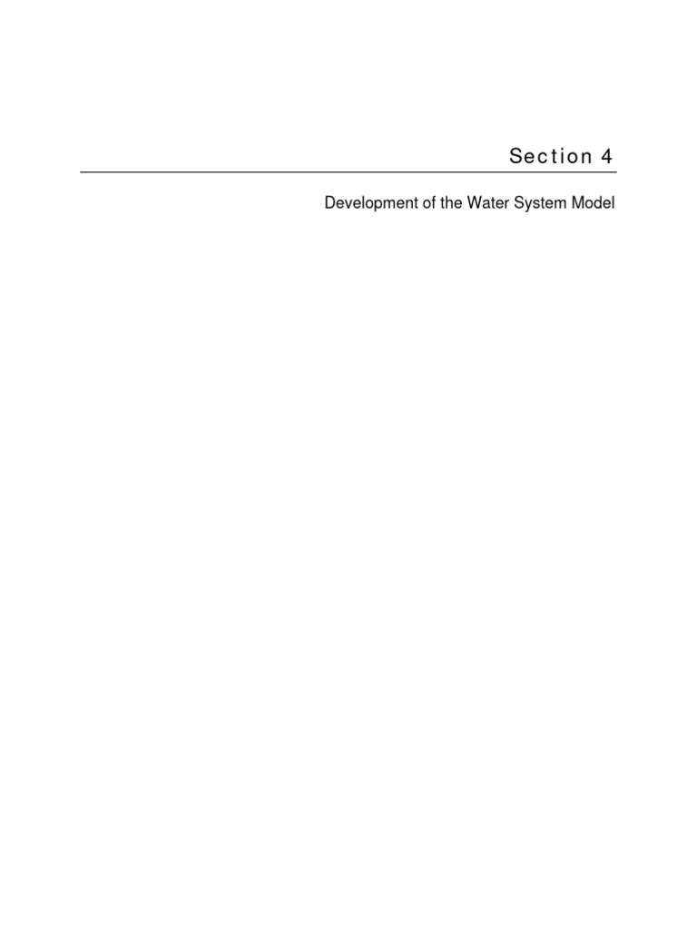 Task 3 Final Draft Potable Water Distribution System Plan Analysis Section 4 Development Of