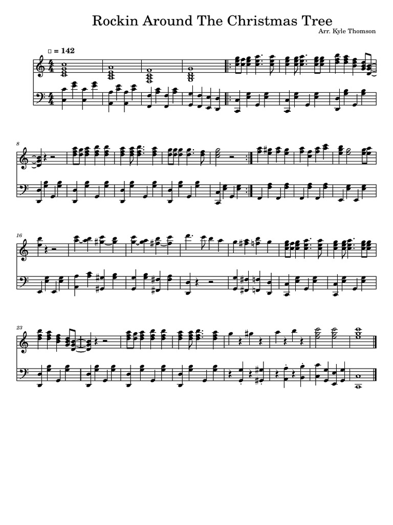 Rocking Around The Christmas Tree | PDF