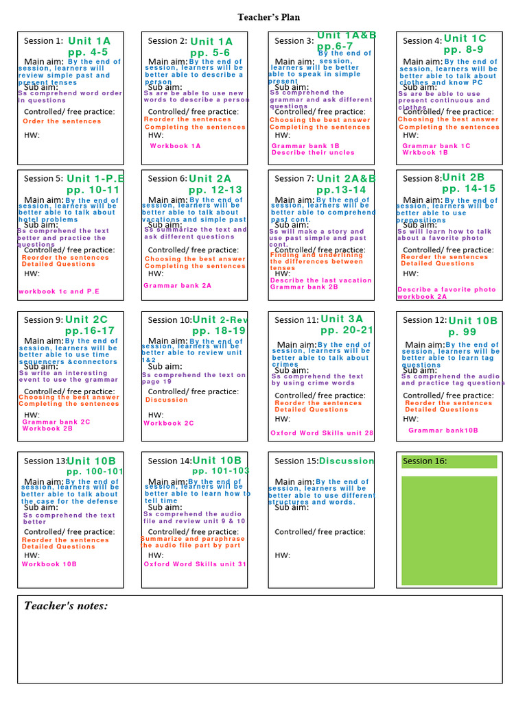 AEF 2A-Lesson Plan | PDF | Language Mechanics | Grammar
