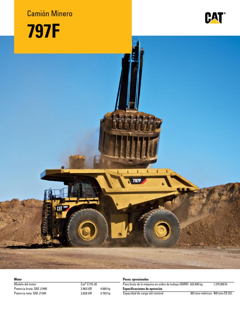Caterpillar 797f | PDF | Camión | Embrague