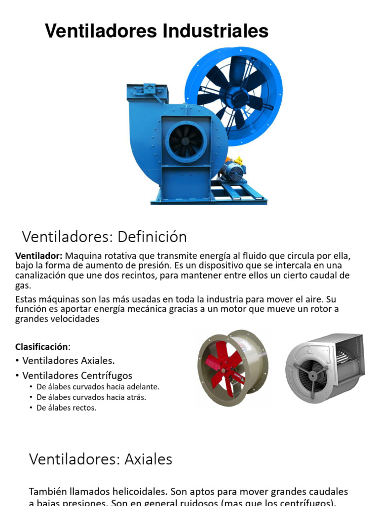Unidad 5 - Ventiladores PDF | PDF | Ingeniería mecánica | Física Aplicada e Interdisciplinaria