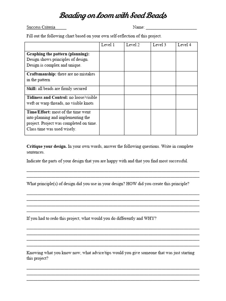 Molly Viragos - Beading Self Reflection - New | PDF